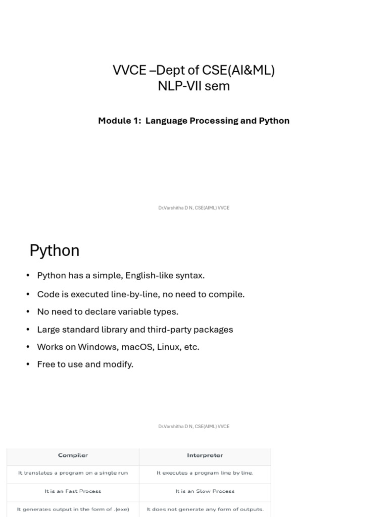 Module1 NLP of Vtu Autonomous College of Mysore | PDF | Linguistics ...