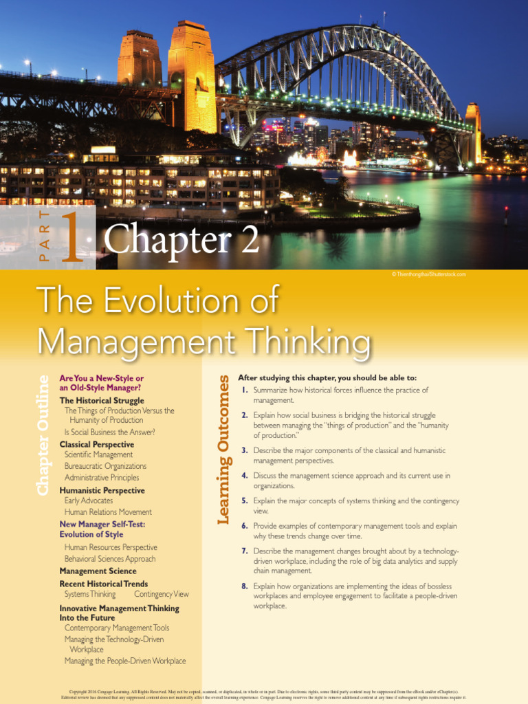 Chapter 2 The Evolution of Management Thinking Daft Strategic ...