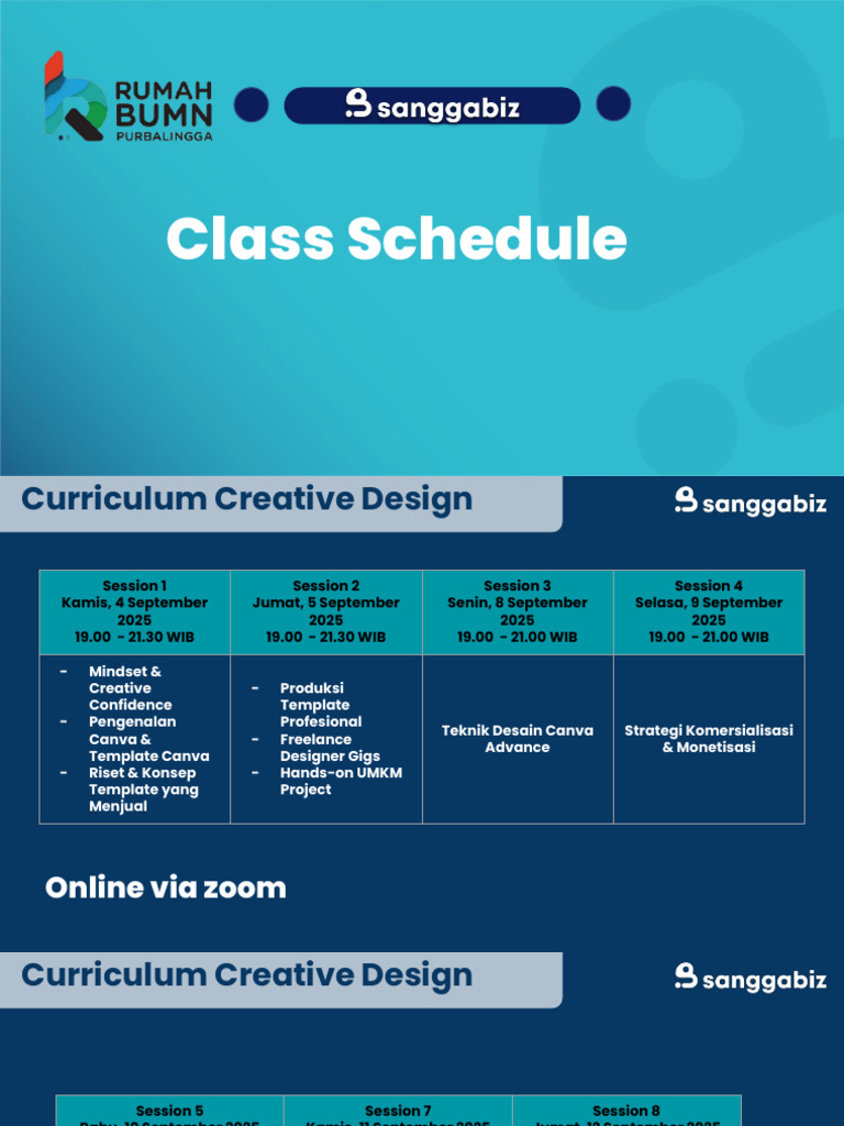 Class Schedule-Creative Design | PDF