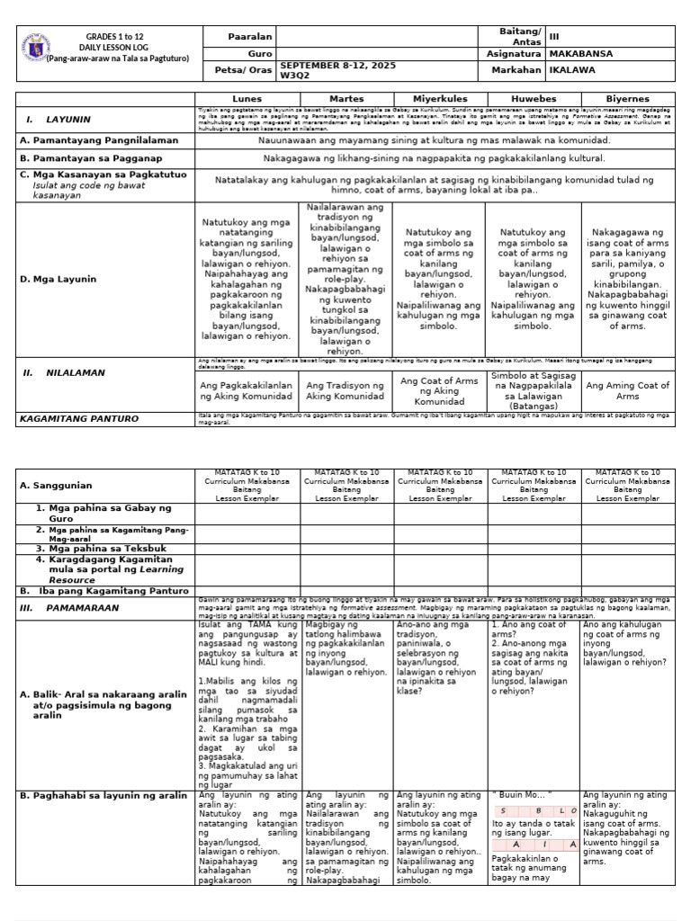 Oldformat MAKABANSA3 WEEK3 | PDF