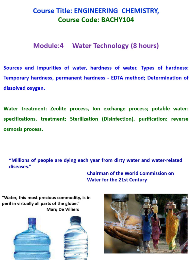 FALLSEM2025-26_VL_BACHY104_00100_ETH_2025-08-01_Module-4-Water-Technology (3) | PDF | Water ...