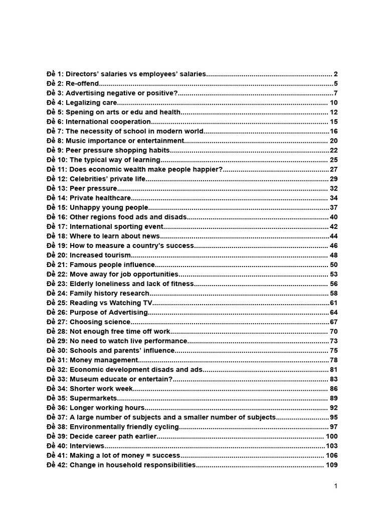 IELTS Task 2 T NG H P | PDF