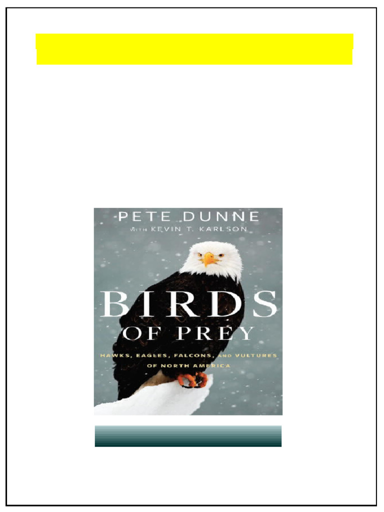 Birds Of Prey Hawks Eagles Falcons and Vultures of North America 1st ...