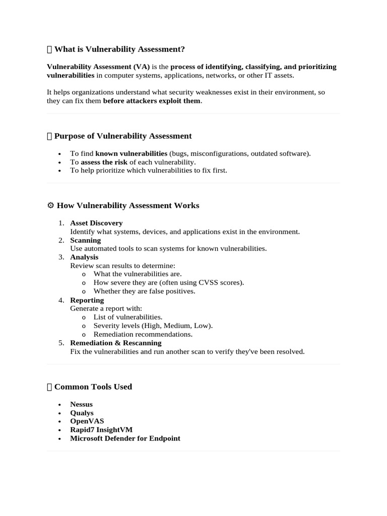 ? Vulnerability Assessment | PDF | Transport Layer Security | Security