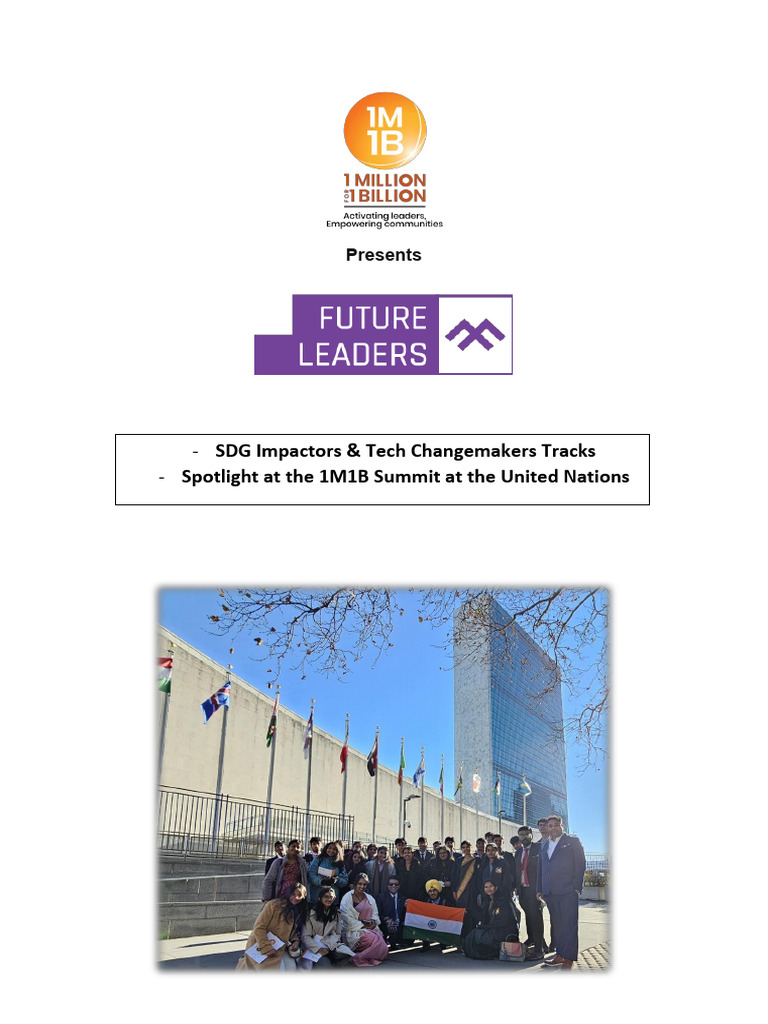 1M1B Future Leaders Program Overview | PDF | Mentorship | Mindset