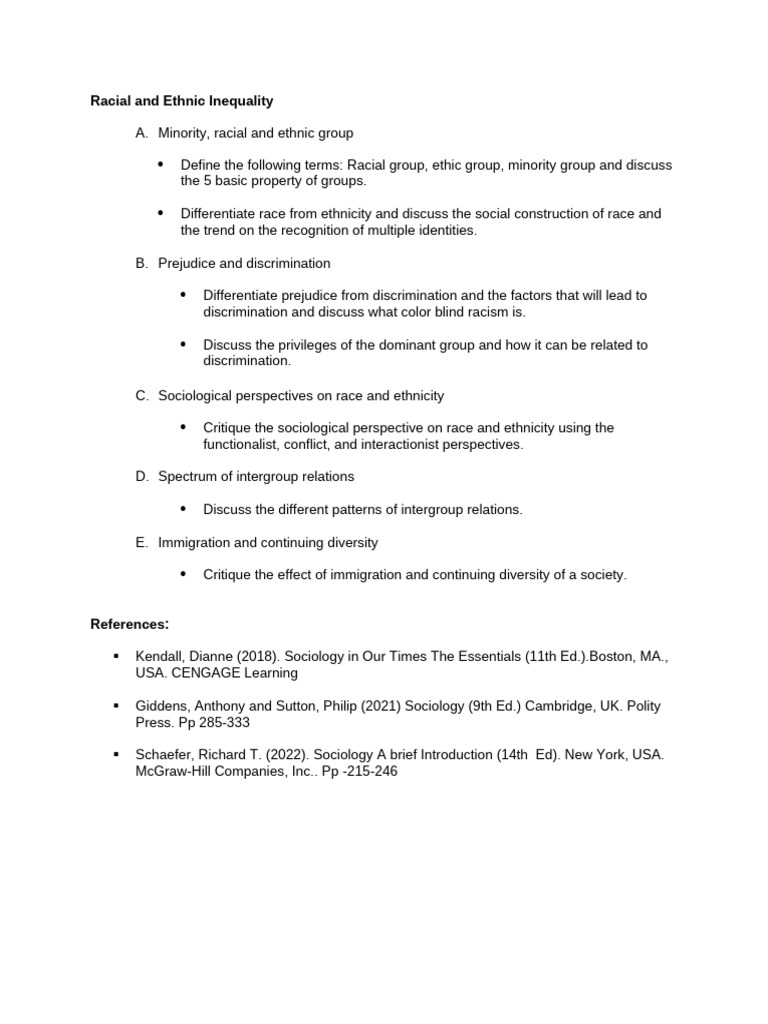Understanding Racial and Ethnic Inequality | PDF | Multiculturalism ...