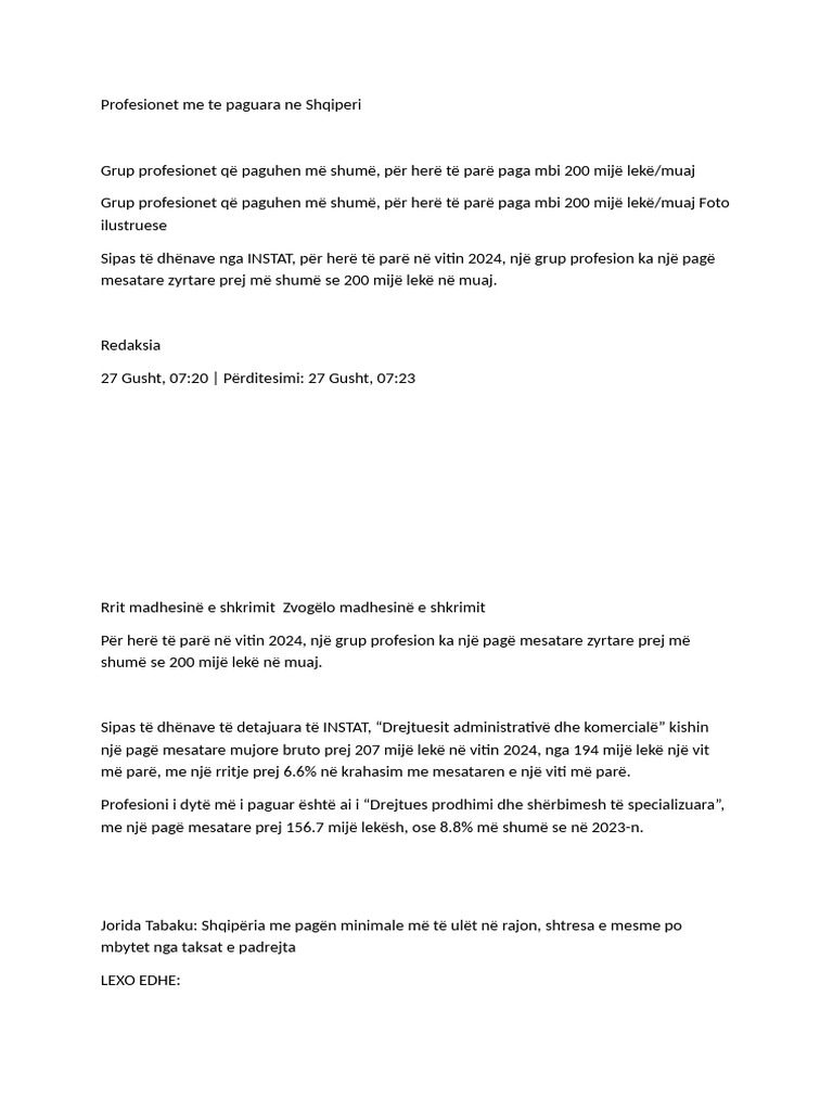 Document 4 Profesionet Me Te Paguara | PDF