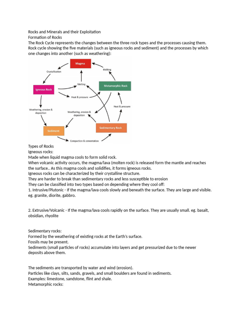 EM Notes | PDF | Rock (Geology) | Mining