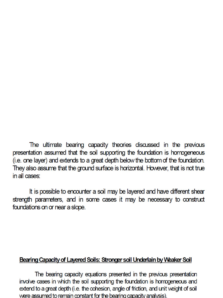 Ultimate Bearing Capacity of Shallow Foundations | PDF | Horticulture ...
