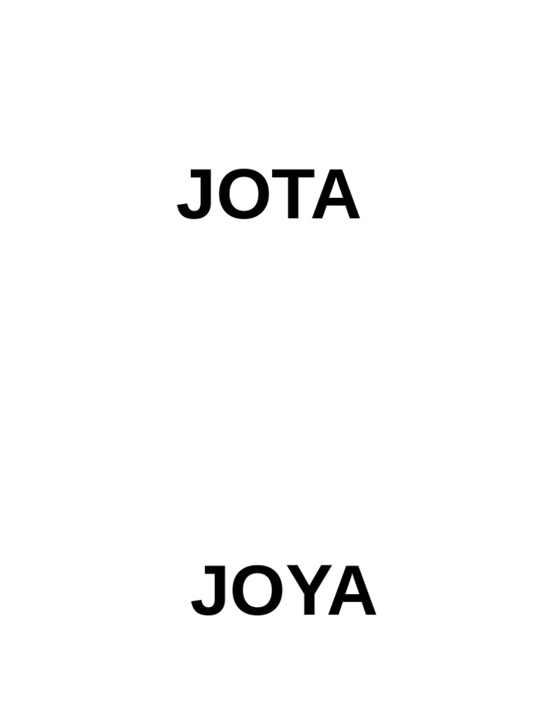 Palabras Con J | PDF