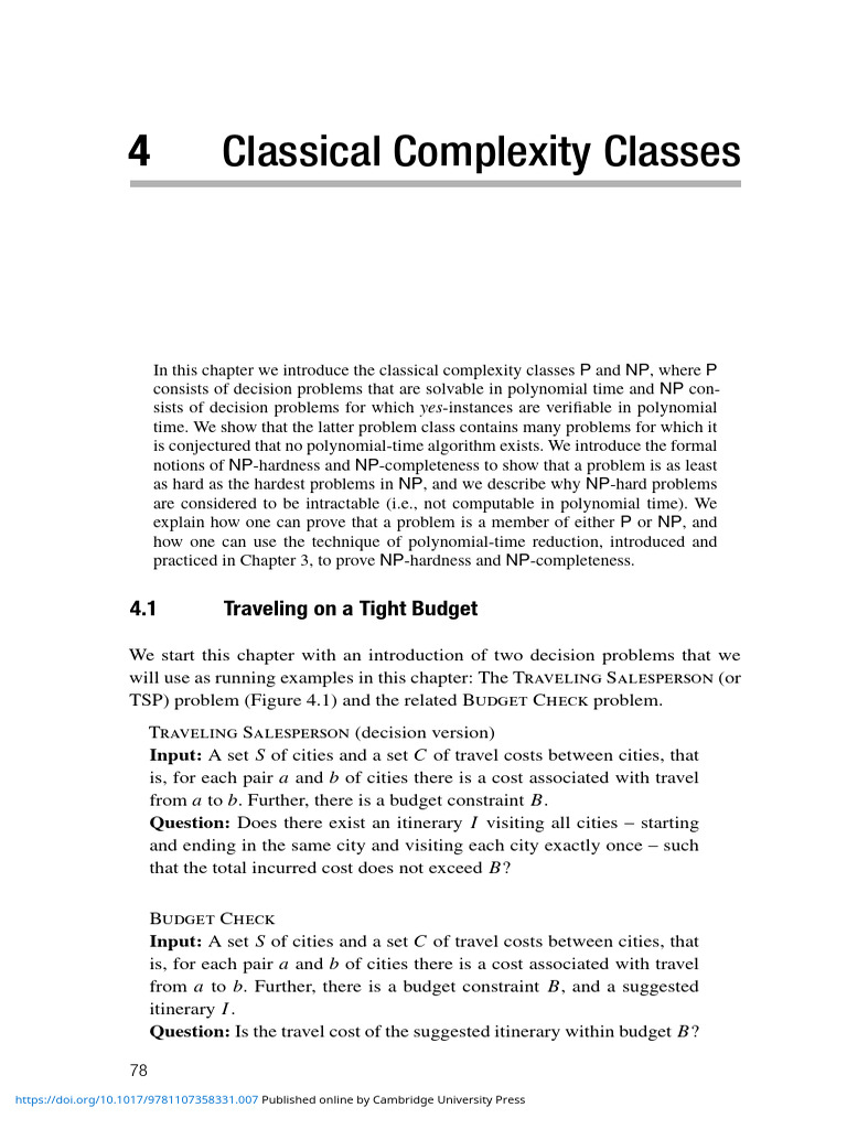 Classical Complexity Classes | PDF | Computational Complexity Theory | Time Complexity
