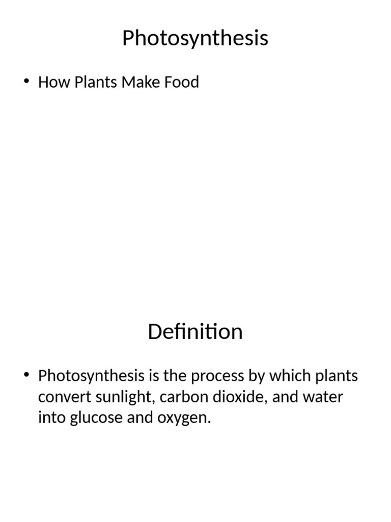 Photosynthesis Presentation | PDF