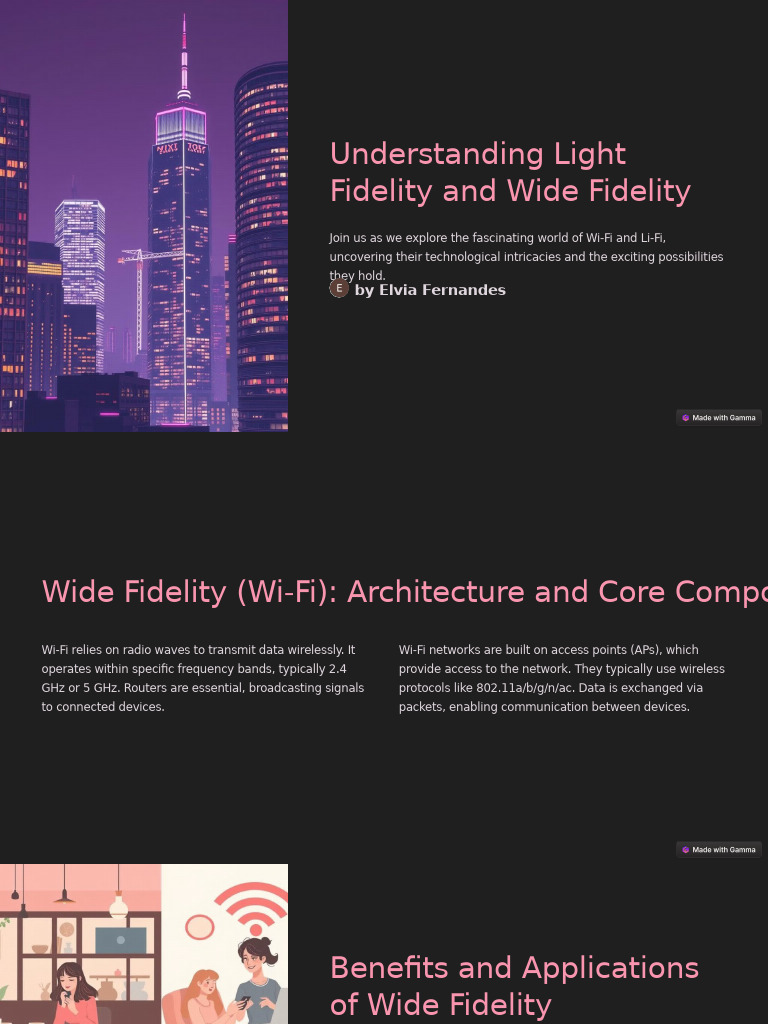 Understanding Light Fidelity and Wide Fidelity | PDF | Wi Fi | Radio