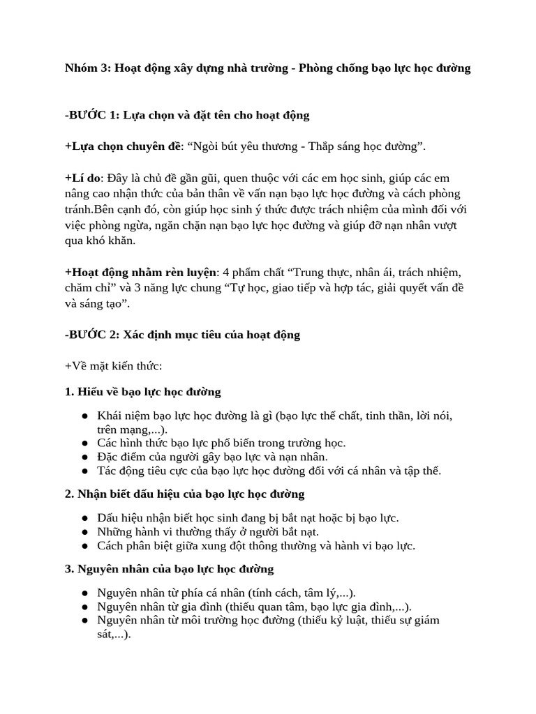 Nhóm 3 - Ho T Đ NG Xây D NG Nhà Trư NG | PDF