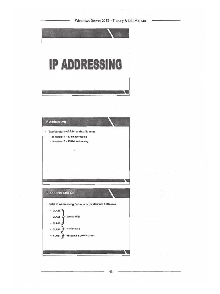 13.DC Installation - IP Addressing | PDF