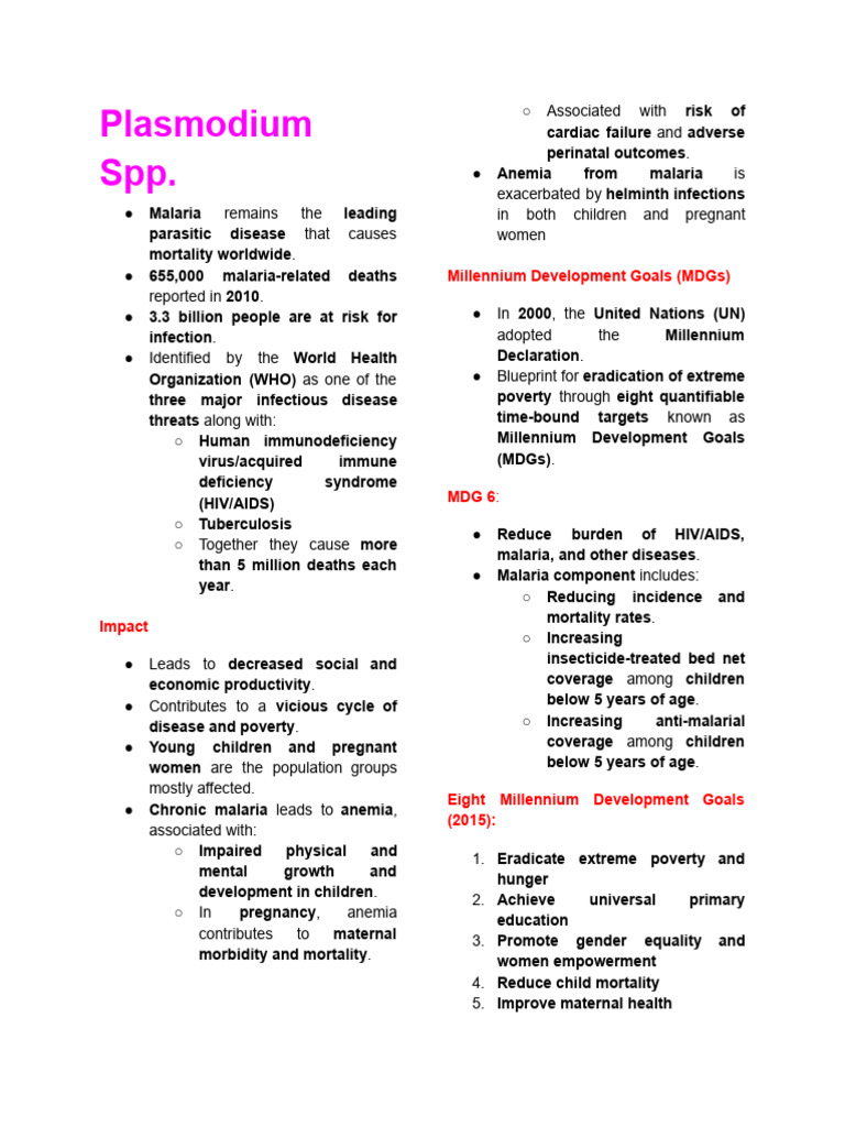 Plasmodium SPP | PDF | Malaria | Plasmodium