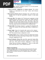 JEE Mains Guide to p-Block Elements | PDF