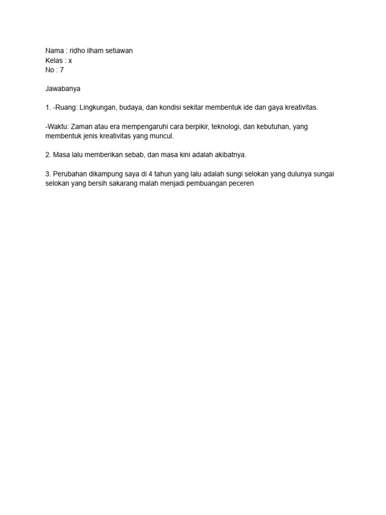 Nama - Ridho Ilham Setiawan | PDF