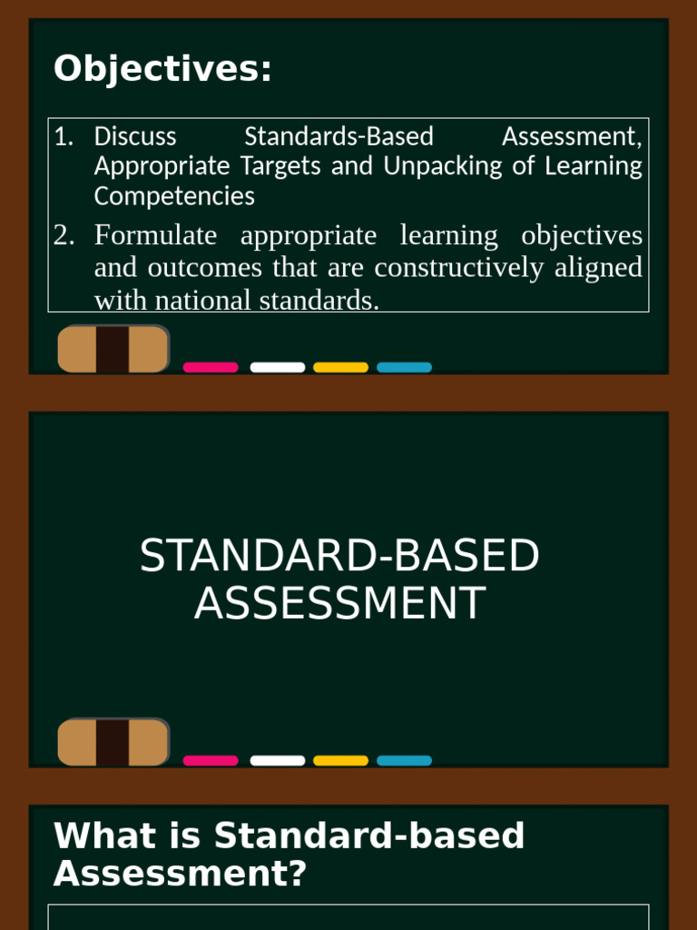 Standard Based Assessment 220826143344 43d8703f | PDF | Educational ...