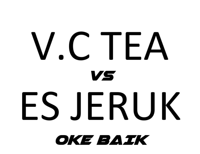 VC Tea Jeruk | PDF