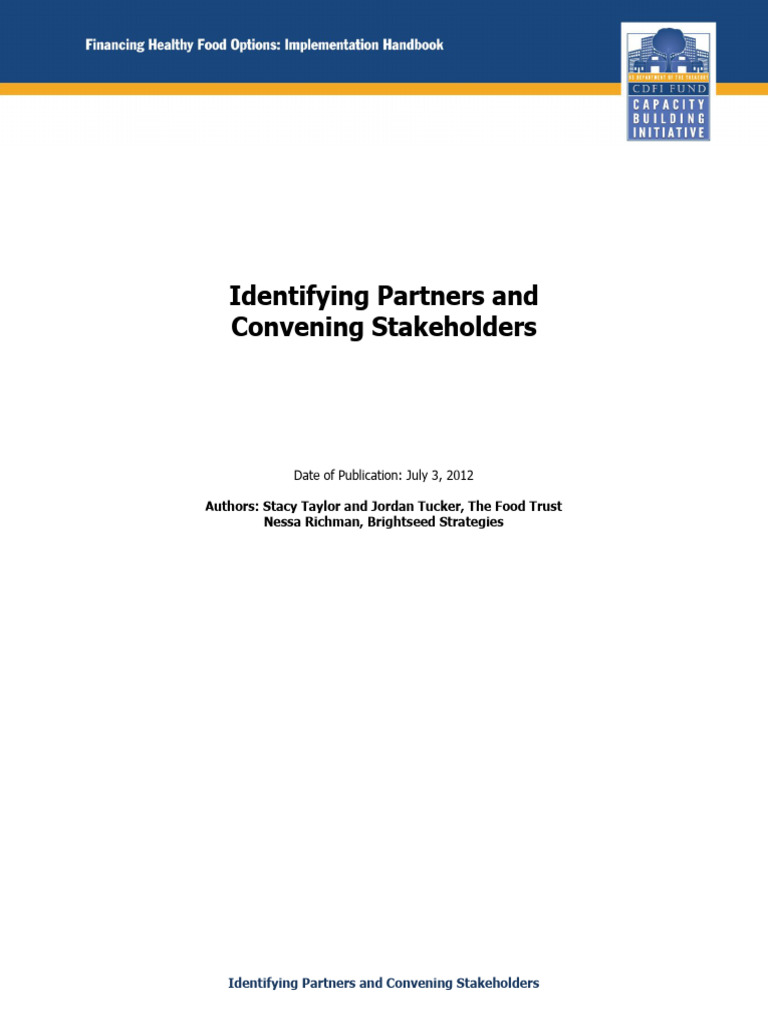 Partnering for Healthy Food Access | PDF | Supplemental Nutrition ...