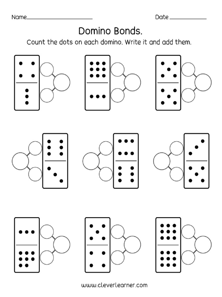 Domino Numbers Preschool Activities 10 | PDF