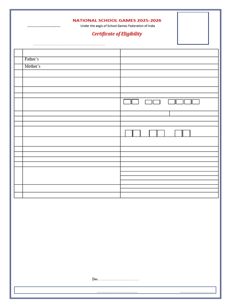 69 Sgfi New Elegibility Form | PDF | Authentication | Government And Personhood