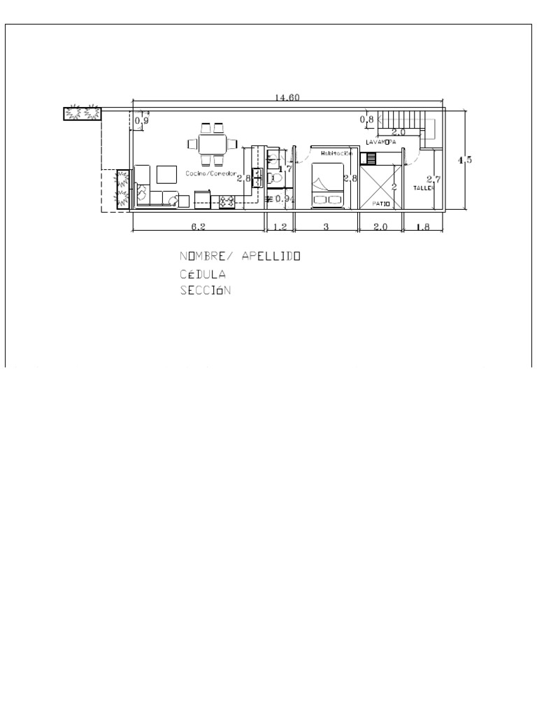 Plano de Planta 2D Preciso y Detallado Incluyendo Dimensiones Cotas y ...