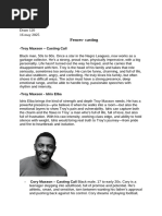 Sweat Character Breakdowns | PDF