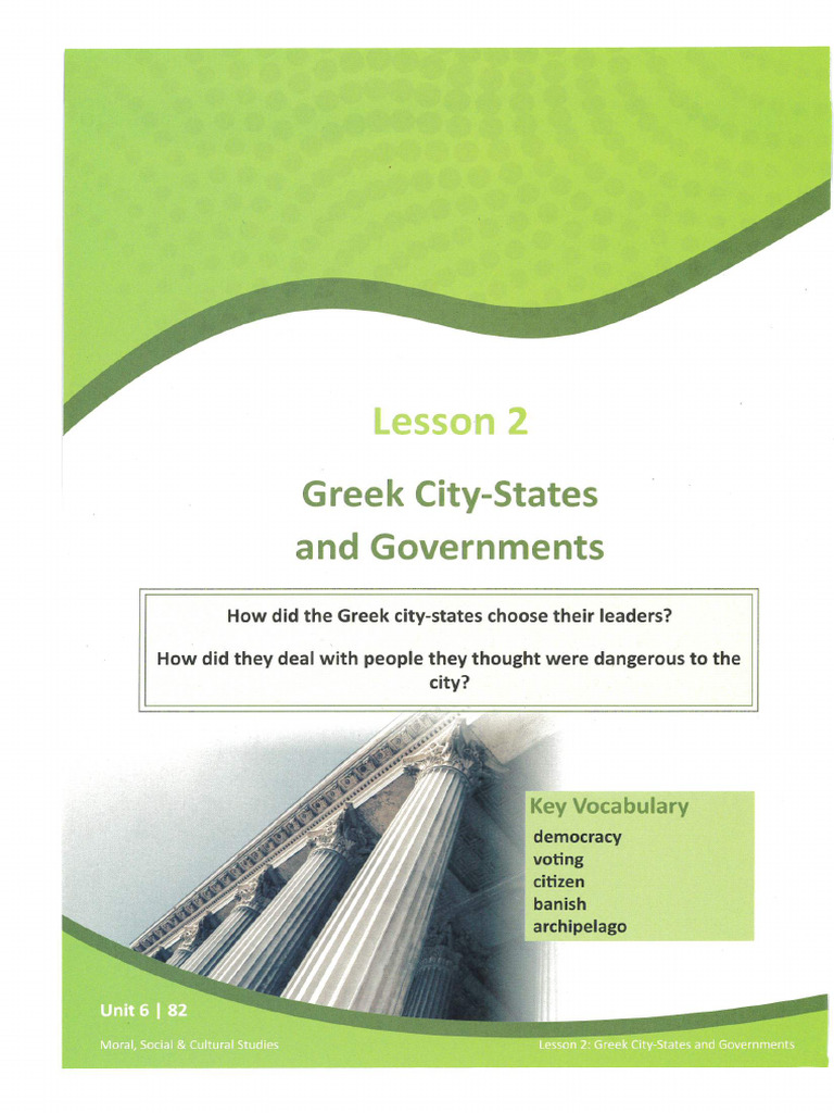 TB L2 - Greek City States and Governments | PDF