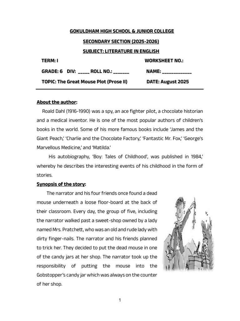 The Great Mouse Plot Overview | PDF
