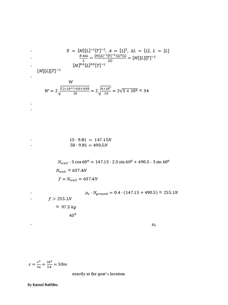 Solutions S.5 Phy Items | PDF | Friction | Collision