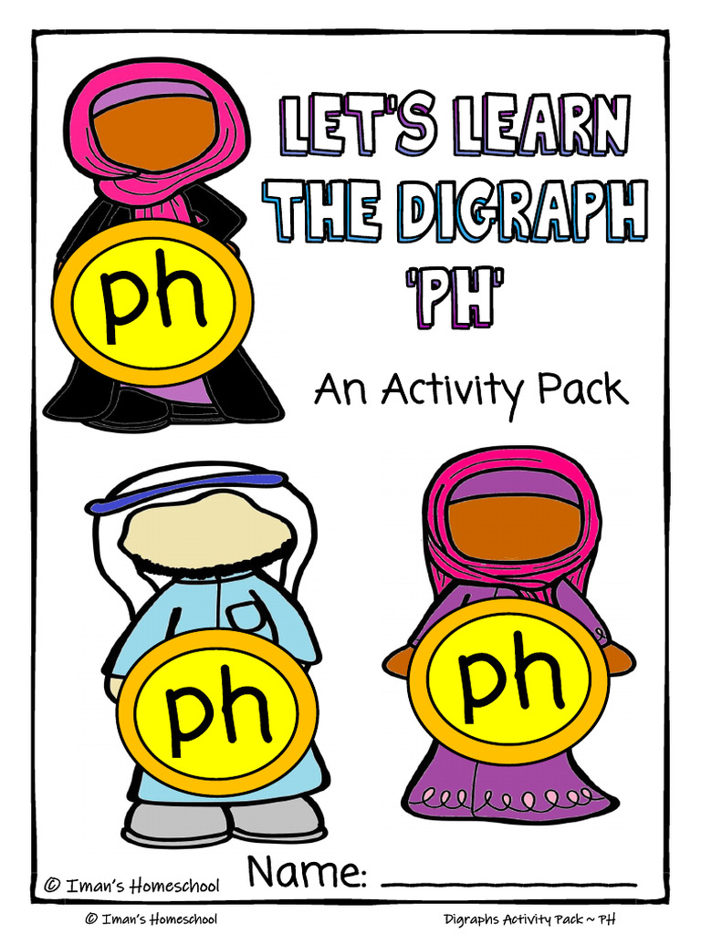 Digraphs Activity Pack for 'ph' Sounds | PDF | Orthography | Chess Theory
