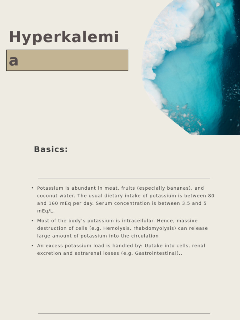 Hyperkalemi A | PDF