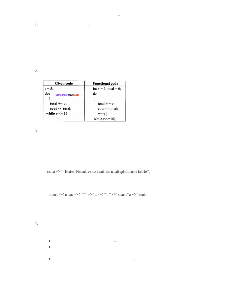Chapter 10(Cs)-3 Marks | PDF