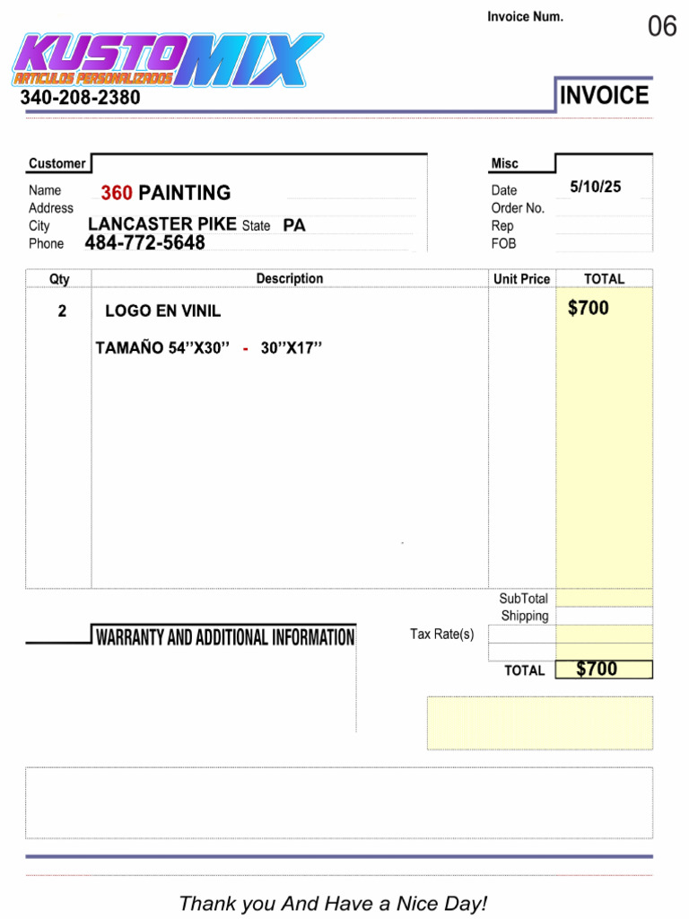 FACTURA Editable | PDF