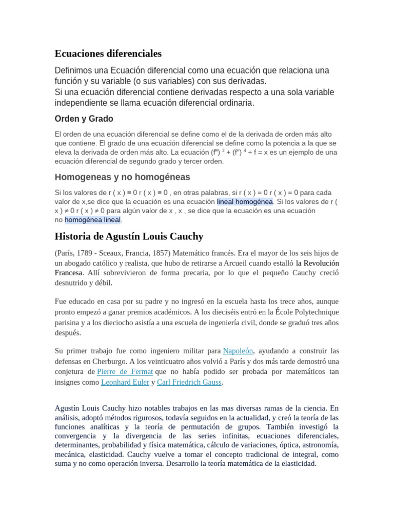 Exposición Cauchy Euler | PDF