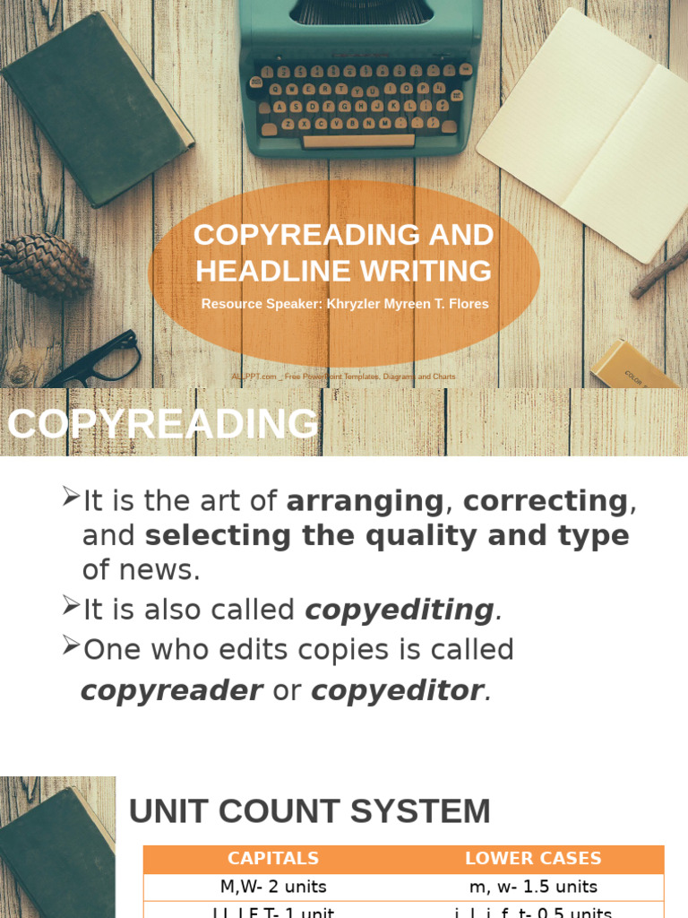 Copyreading and Headline Writing Guide | PDF | Copy Editing | Publishing