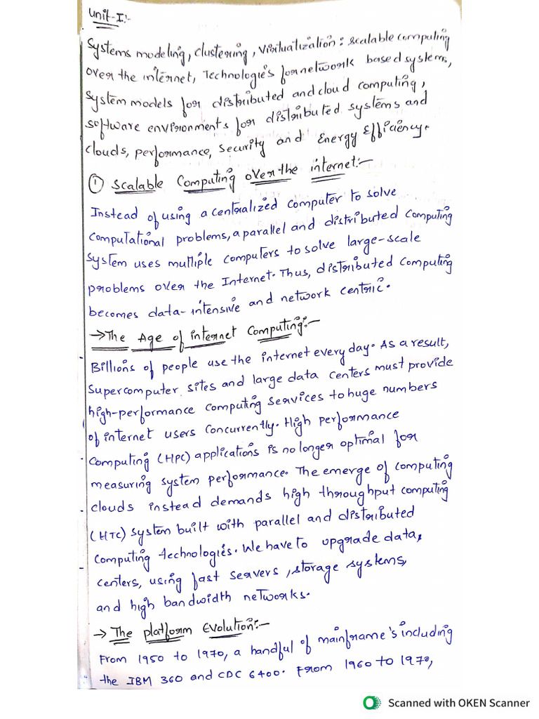 Unit-1 Cloud Computing | PDF
