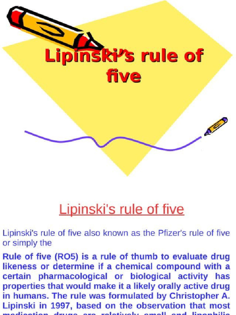 Lipinski Rule of Five | PDF