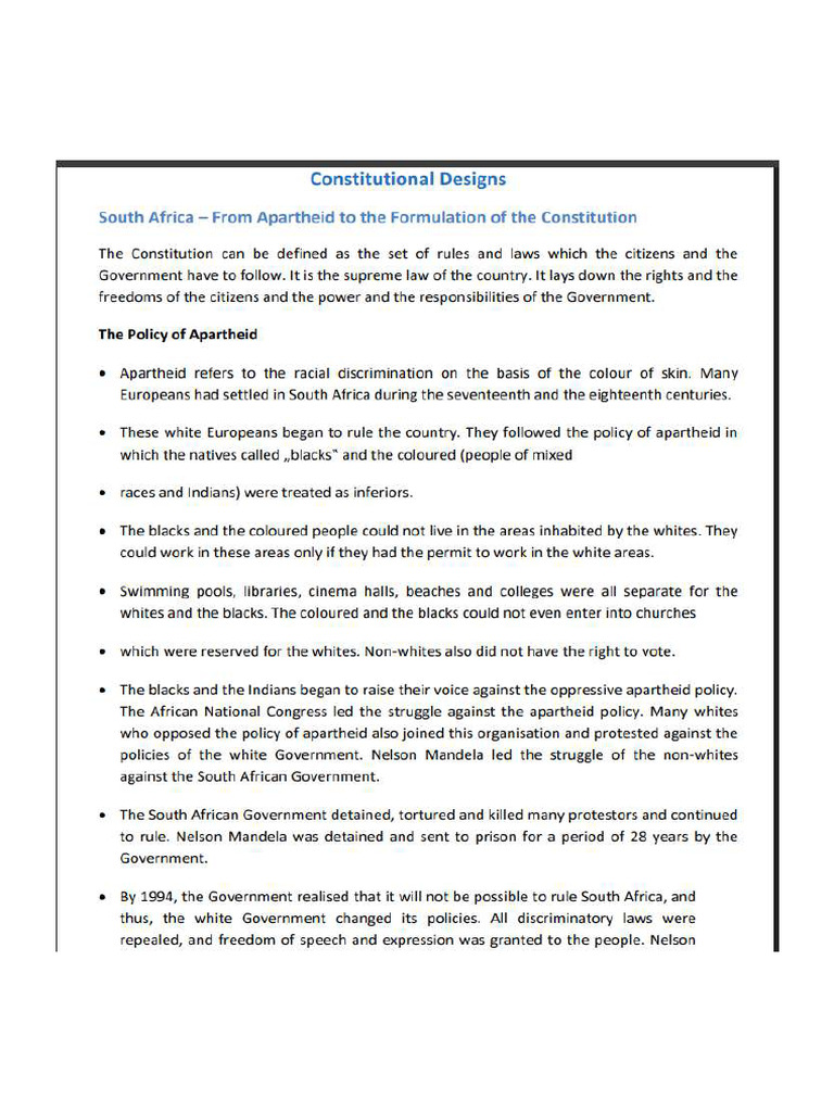 Chapter 2 Constitutional Design | PDF