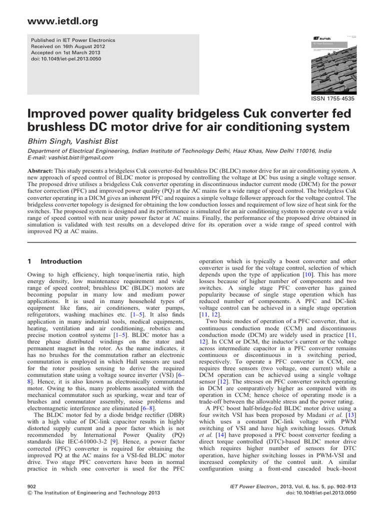 IET Power Electronics - 2013 - Singh - Improved Power Quality ...