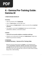 Gamma - App Instructions | PDF