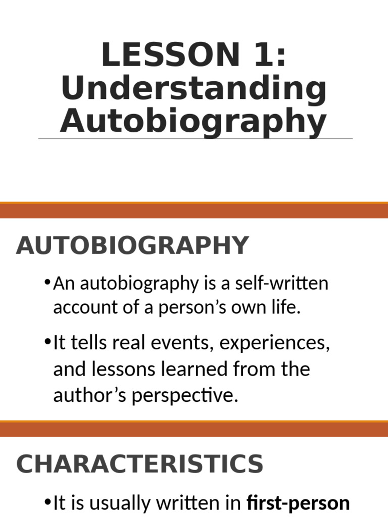 Understanding Autobiography Basics | PDF | Narration | Malala Yousafzai