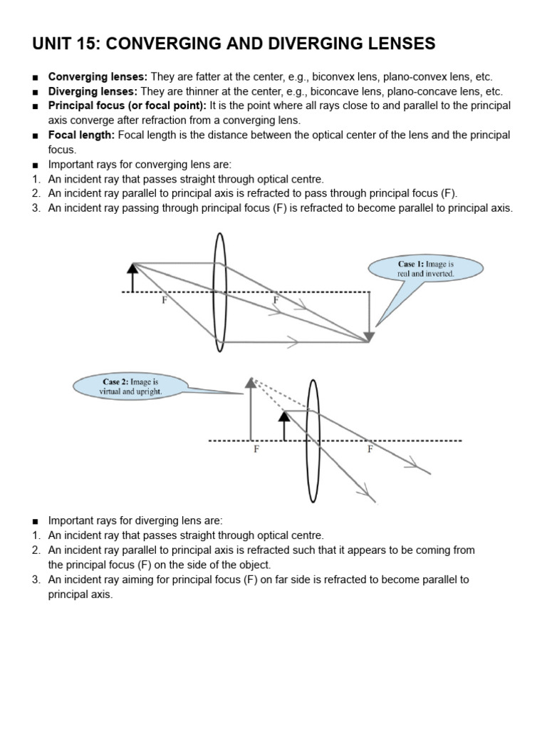 Lenses, Myopia and Doppler Effect | PDF | Physical Phenomena | Waves