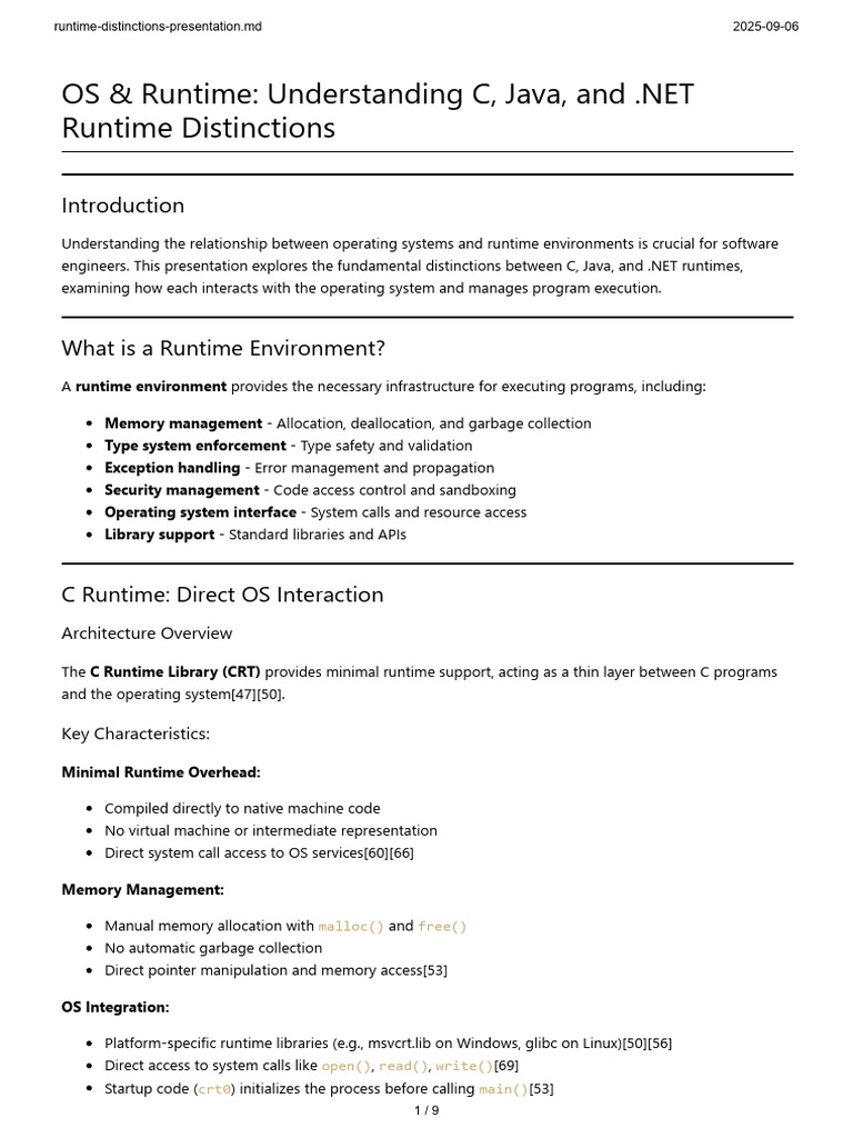 Runtime Distinctions Presentation | PDF | Java Virtual Machine | Java (Programming Language)