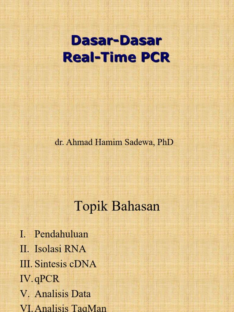 Real Time PCR | PDF