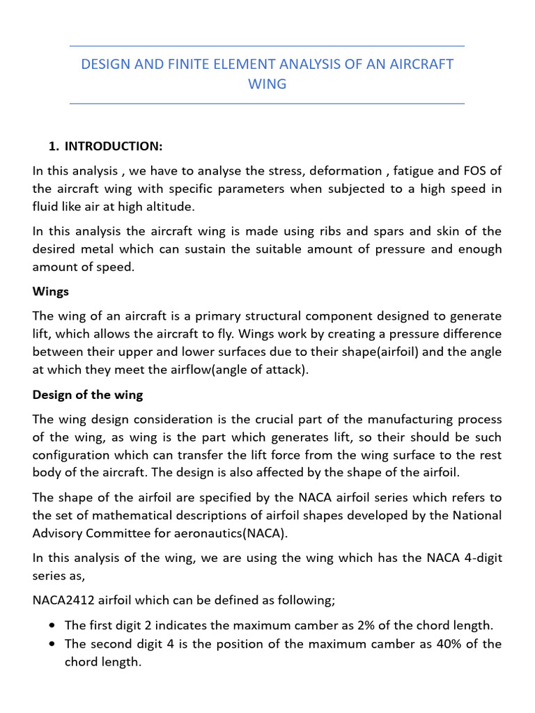 Naca 2412 | PDF | Lift (Force) | Wing