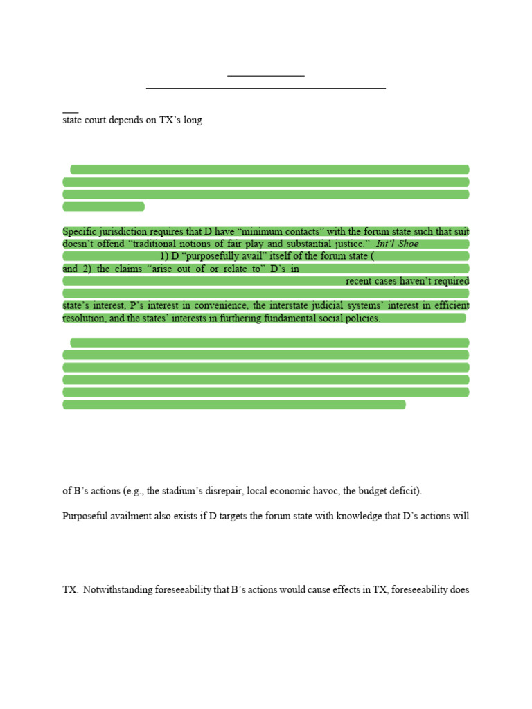 Fall 2022 - Civil Procedure I - Final Exam Model Answer | PDF | Diversity Jurisdiction ...