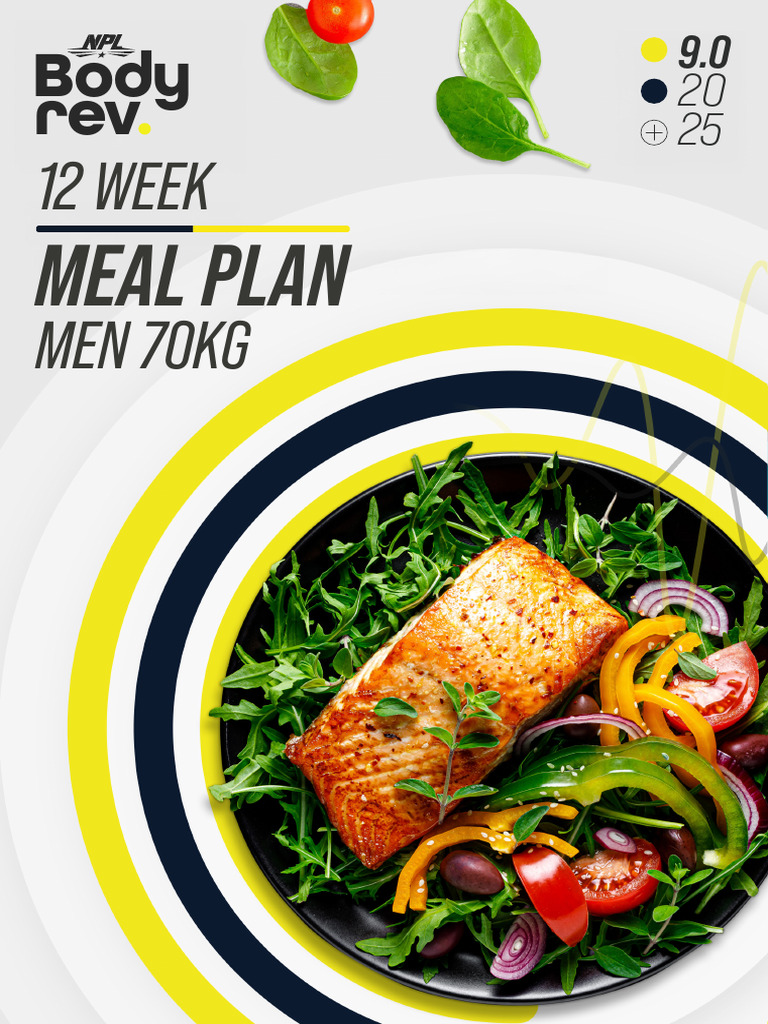 12-Week Meal Plan for 70kg Men | PDF | Food Energy | Nutrients